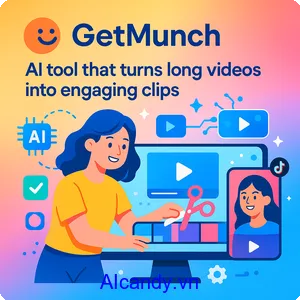 GetMunch - Công cụ AI biến video dài thành clip ngắn hấp dẫn - AIcandy